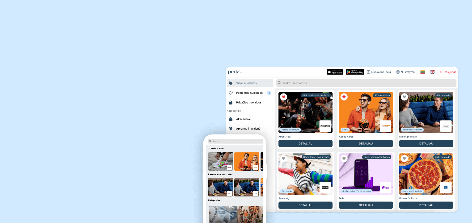 Kingitused ja soodustused töötajatele - perks.ee